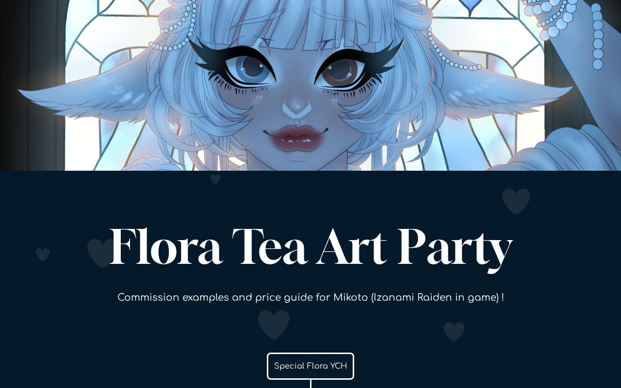 Flora Tea Art Party Commissions